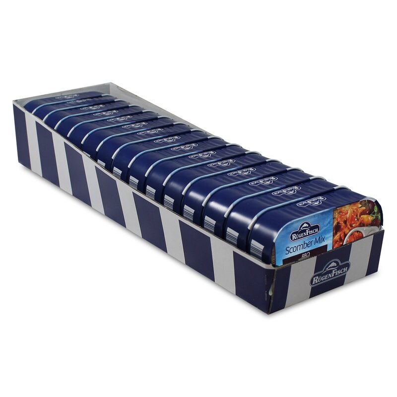 15er Pack RügenFisch Scomber Mix BBQ (15 x 120 g), 21,23
