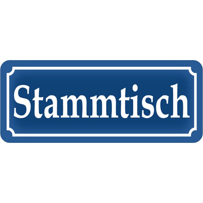 Schild Spruch "Stammtisch" 27 x 10 cm, 9,99