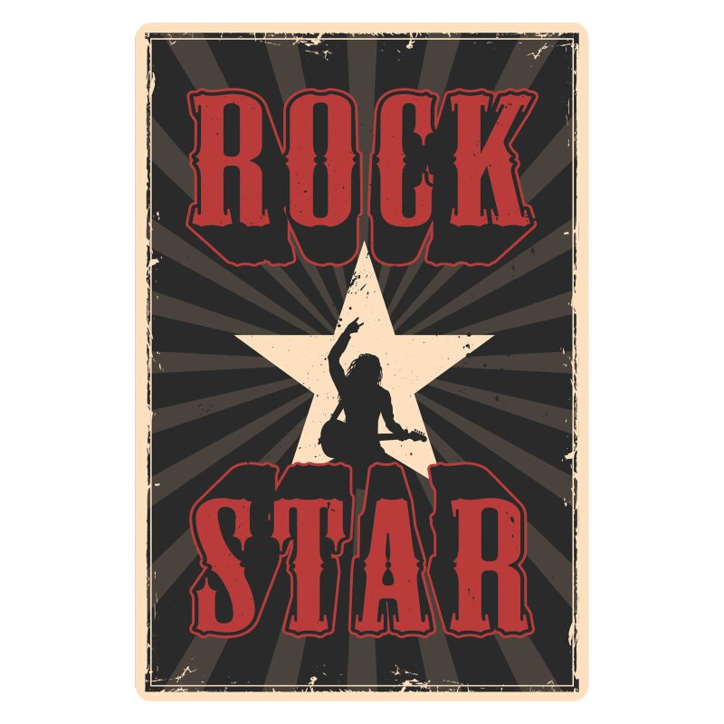 Schild Rock Star, 12,99