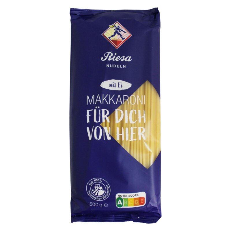 Teigwaren Riesa Nudel Makkaroni | 500 g, 3,49