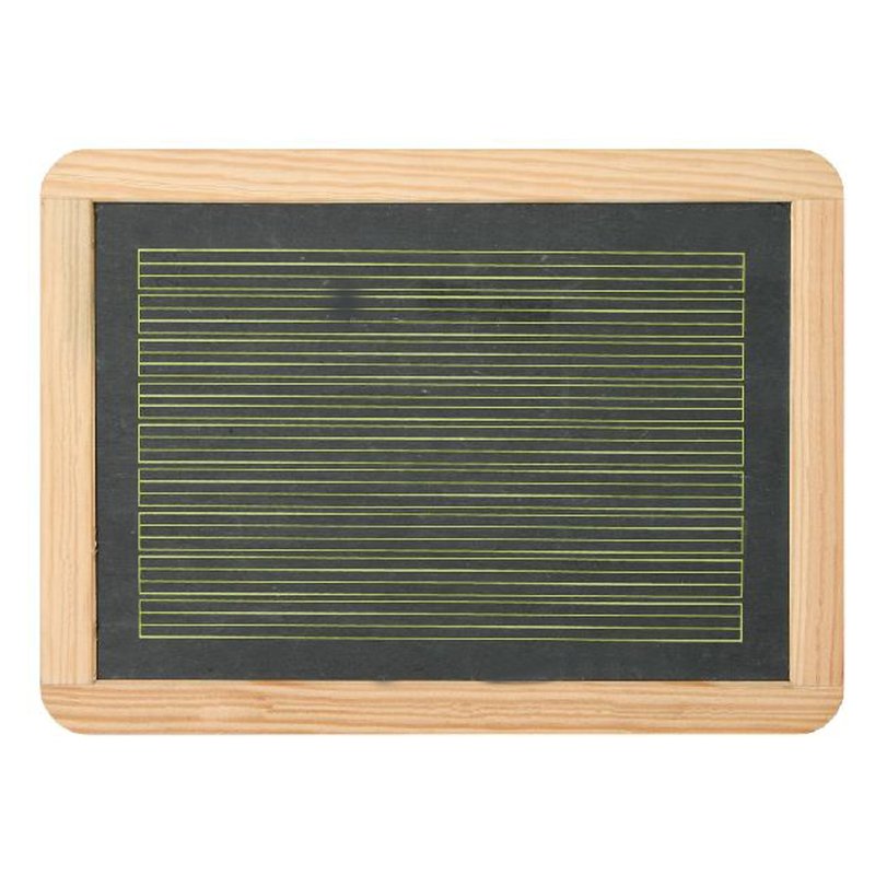 Schiefertafel Kreidetafel mit Linien ca. 30 x 22 cm inkl. 12er Set fa