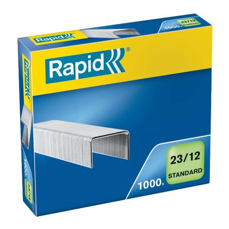 Rapid Heftklammern 23/12mm Standard, verzinkt, 1000 Stück, 3,99
