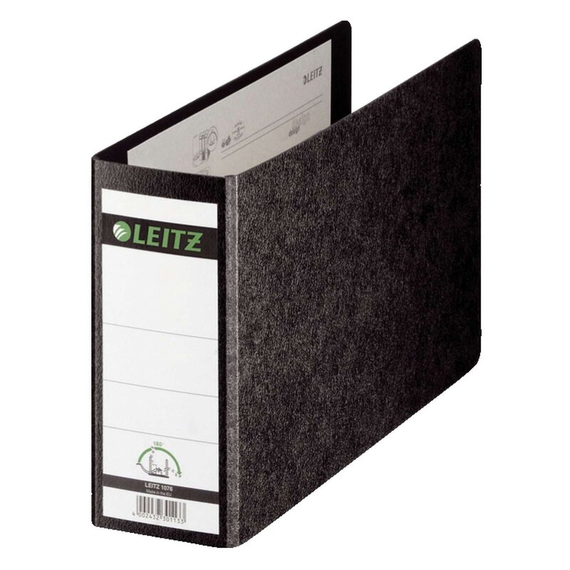 Leitz 1076 Ordner Hartpappe - 80 mm, ohne Griffloch, für Größe A5 que Leitz 1076 Ordner Hartpappe - 80 mm, ohne Griffloch, für Größe A5 que