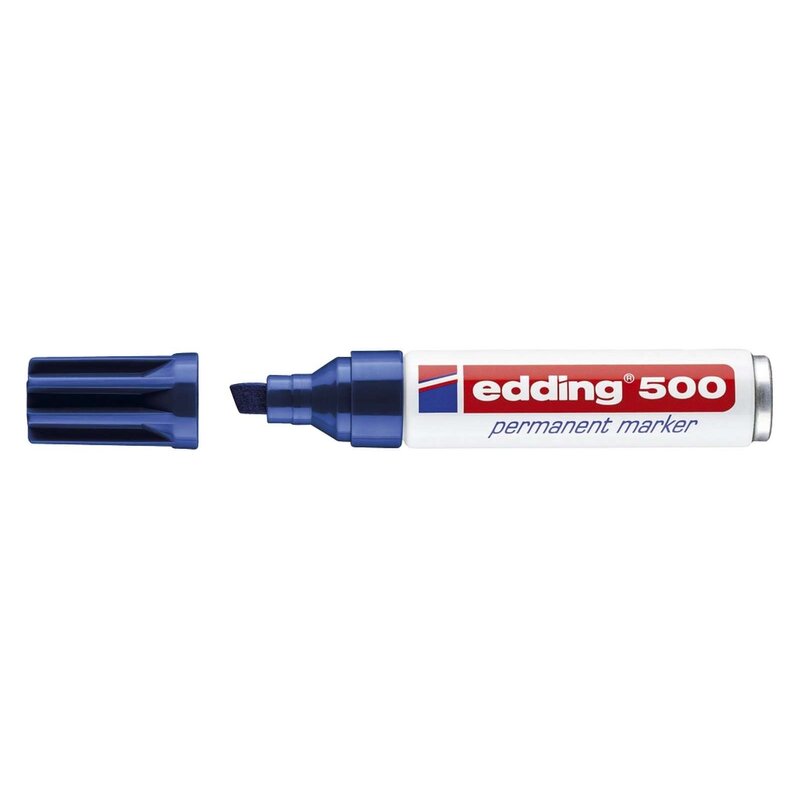 Edding 500 Permanentmarker - nachfüllbar, 2 - 7 mm, blau, 5,49