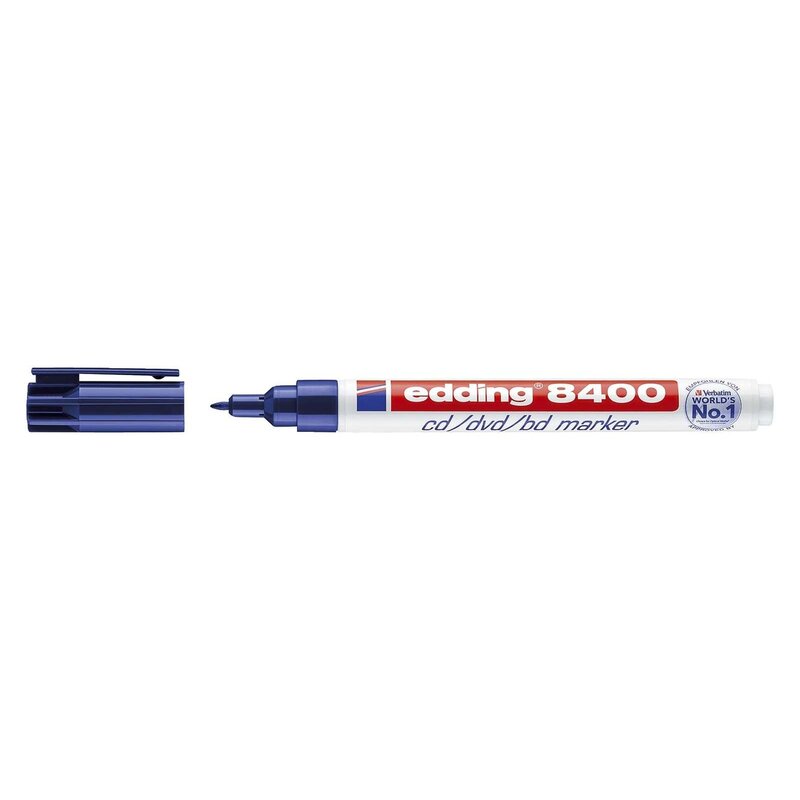 Edding 8400 CD-Marker - permanent, ca. 0,5 - 1 mm, blau, 4,49