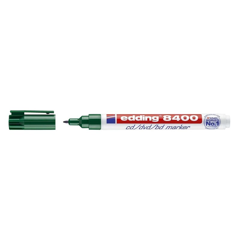 Edding 8400 CD-Marker - permanent, ca. 0,5 - 1 mm, grün, 4,49