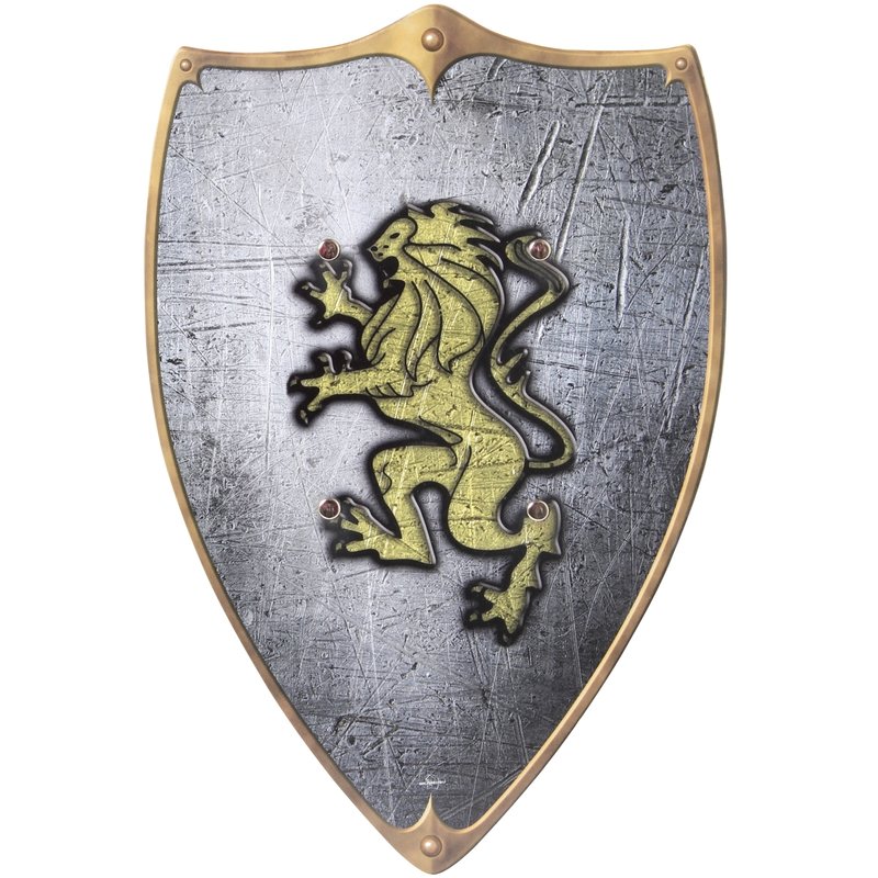 Ritterschild silber Löwe, 15,49