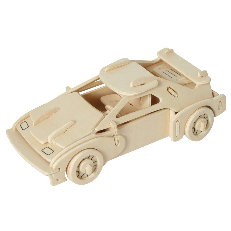 Holzpuzzle Auto, sortiert, 5,49