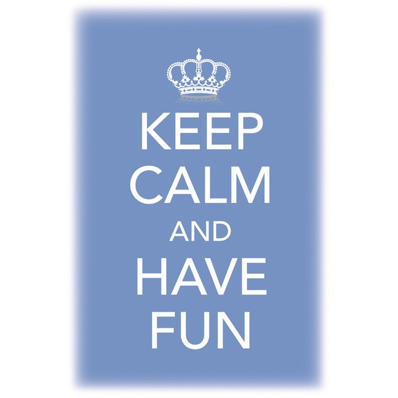 Schild Spruch "Keep calm and have fun" 20 x 30 cm Blechschild, 9,49
